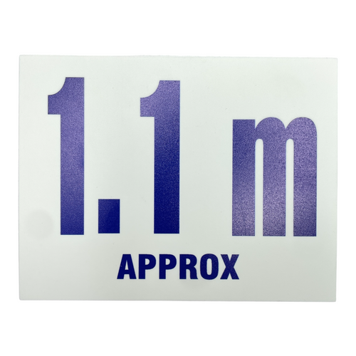 Depth Marker Pool Spa Safety Label - Blue 1.1m | Aust Pools & Product