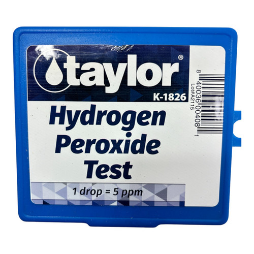 Hydrogen Peroxide Test Kit Taylor K1826 Drop Test 5ppm Iodemetric ...