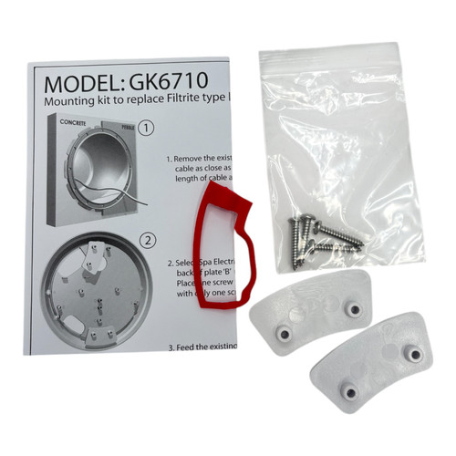 Spa Electrics - GKRX Filtrite PAR56 Retro Adaptor Mounting Kit - Part ...