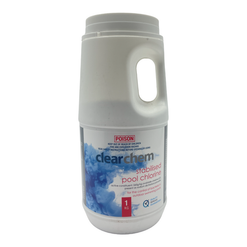Stabilised Pool Chlorine Clearchem - 1kg | Aust Pools & Product