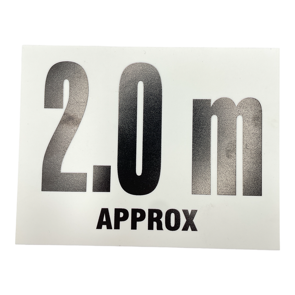 Depth Marker - Black 2.0m - Swimming Pool Spa | Aust Pools & Product