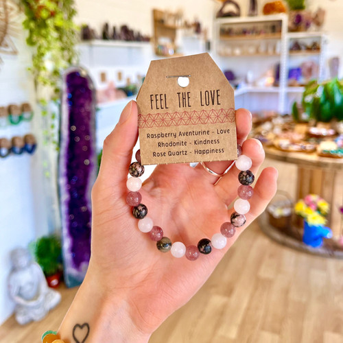 "Feel The Love" Mixed Crystal Power Bracelet | High Vibe Alignment