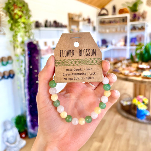"Flower Blossom" Mixed Crystal Power Bracelet | High Vibe Alignment
