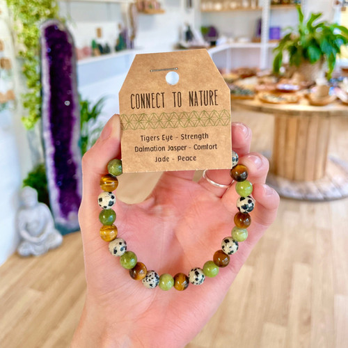 Connect To Nature Mixed Crystal Power Bracelet | High Vibe Alignment