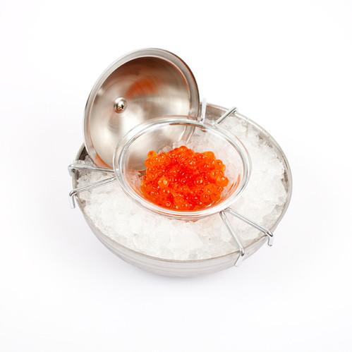 Caviar Serving Tray Metal+Glass | Finlandia Caviar