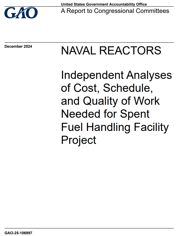 2024 GAO Report on SFHP (GAO-25-106997) | NR-HA.org