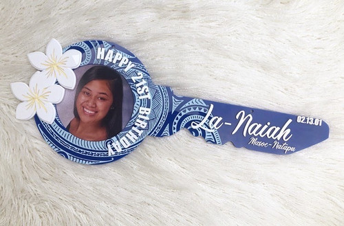 Tribal Acrylic 21st Key | Infiniti Creations