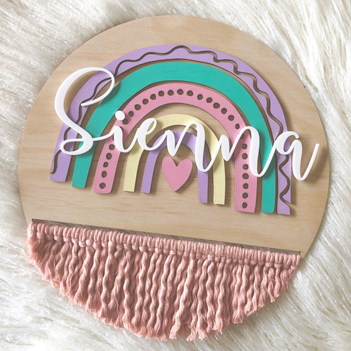 Rainbow plaque | Infiniti Creations