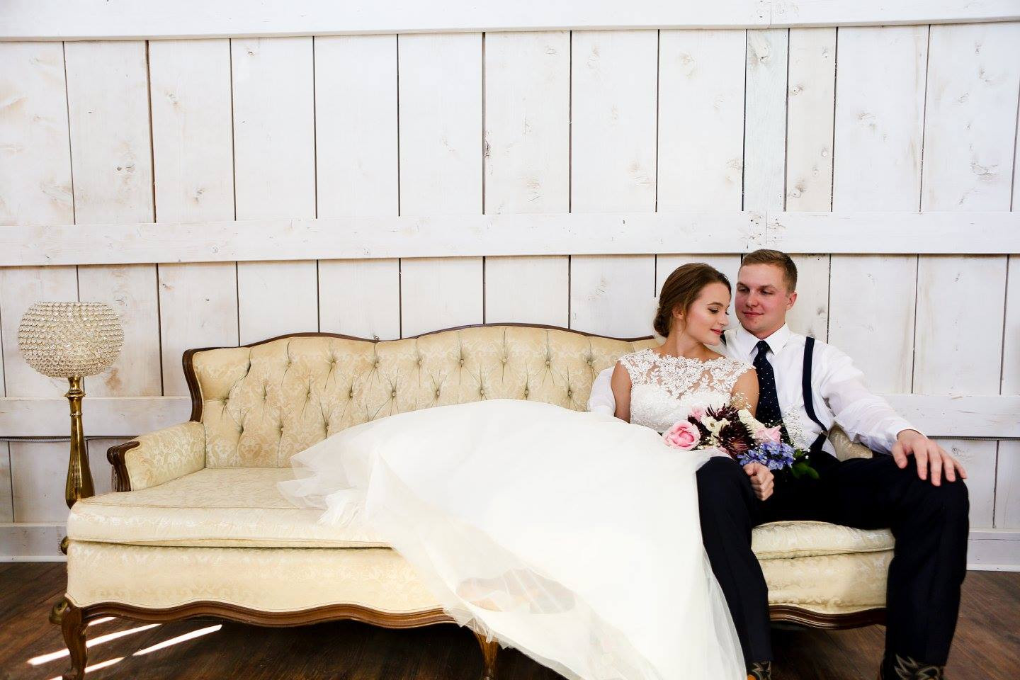 Bride groom couch