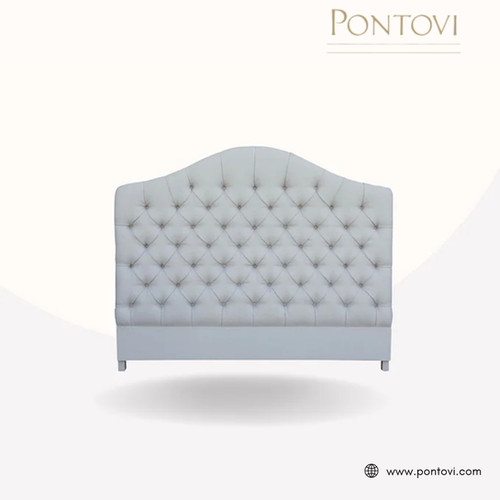 Custom Marie Upholstered Headboard Bed at House of Pontovi