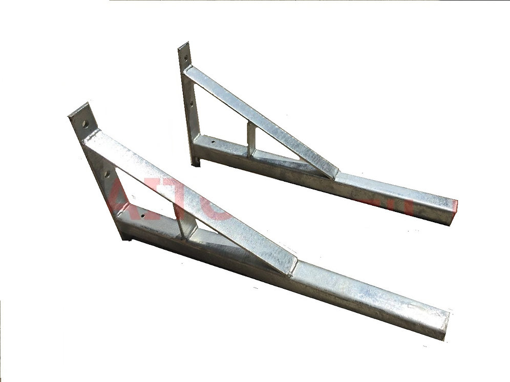 2 x Heavy Duty Cantilever Wall Bracket 600mm Workshop Garage Galvanized ...