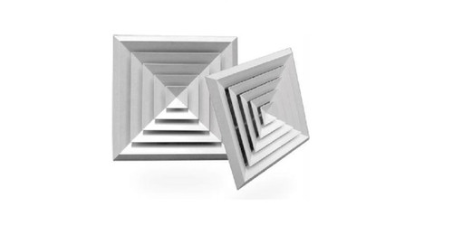 BD4 300mm x 300mm ALUMINIUM 4 WAY BEVELLED AIR DIFFUSER | Haiton HVACR ...