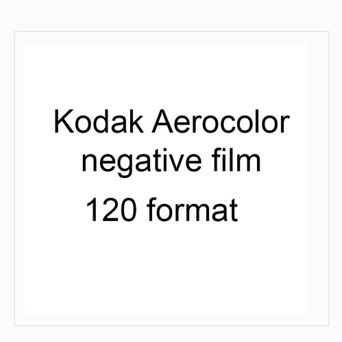 Kodak AEROCOLOR negative film - 120 format | Aerochrome