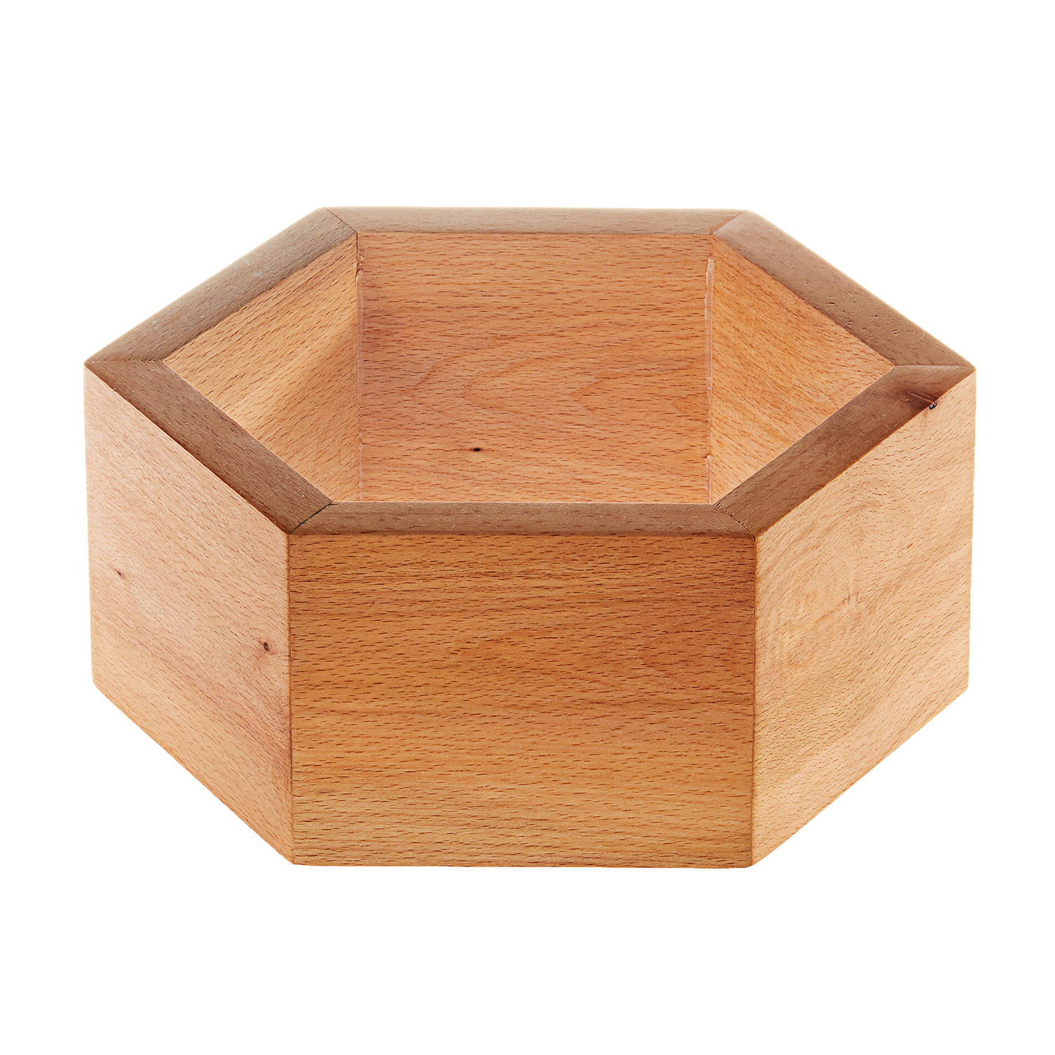Hexagonal Wooden Riser | Alden Grove Hotel Supply