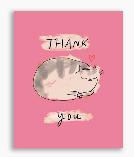 Thank You Cat Card By The Dancing Cat | For Mew