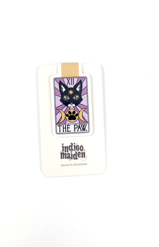 The Paw Cat Tarot Card Magnetic Bookmark By Indigo Maiden | For Mew