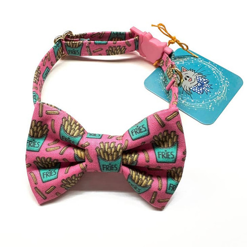 French Fries Bow Tie And Collar Set By Whiskers Crafts | For Mew
