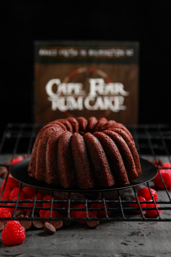 Dark Chocolate Raspberry Rum Cake | Medium | capefearrumcake