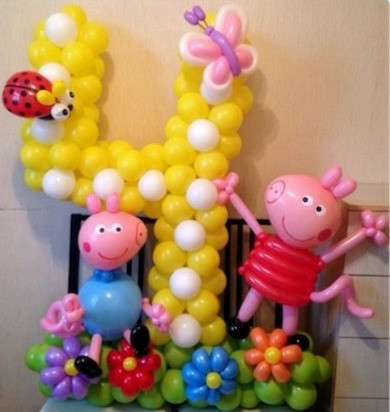PEPPA PIG NUMBER | Olga Balloons