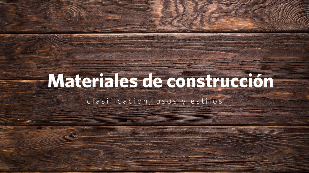 Materiales de construcción: opciones para tu proyecto