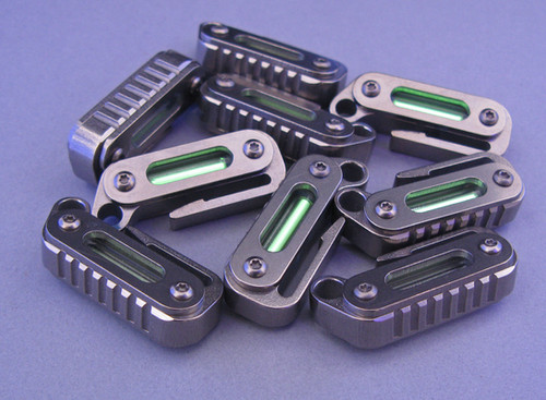 Titanium Glyph EDC key fob w Trit | gamblemade