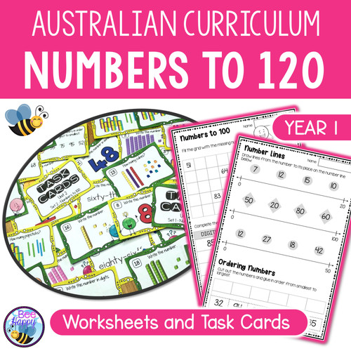 Year 1 Maths Unit 2 Numbers to 120 | Bee Happy Teaching