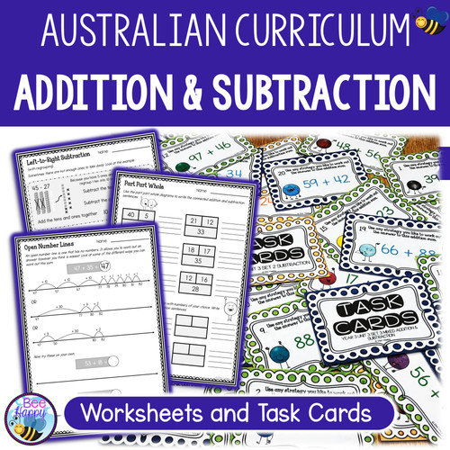Australian Curriculum Year 3 Maths Addition and Subtraction | Bee Happy ...