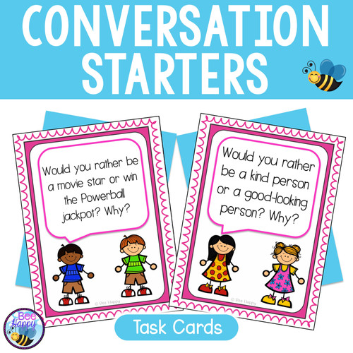 Conversation Starter Cards | Bee Happy Teaching