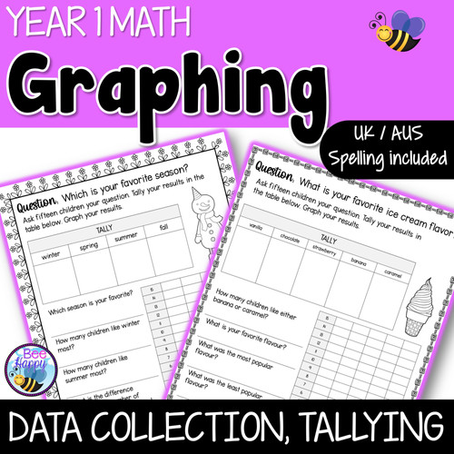 Data Collection, Tallying and Graphing | Bee Happy Teaching