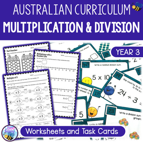 Australian Curriculum Year 3 Maths Multiplication & Division | Bee ...