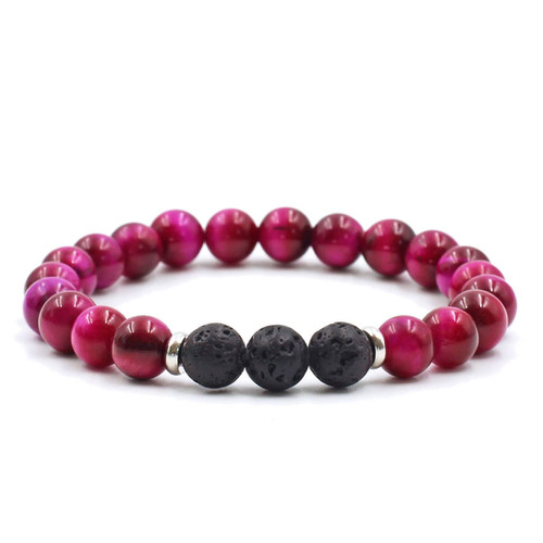 Pink Tiger's Eye Diffuser Bracelet | Matrix Aromatherapy