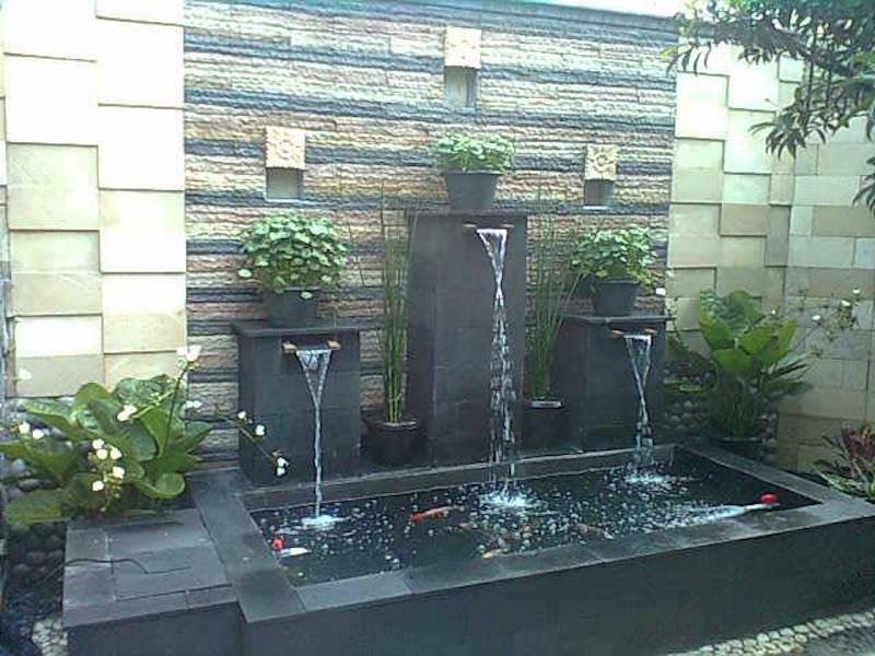Inspirasi Kolam Ikan Minimalis Batu Alam