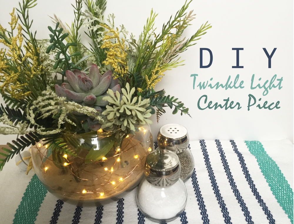 DIY | Twinkle Light Center Piece