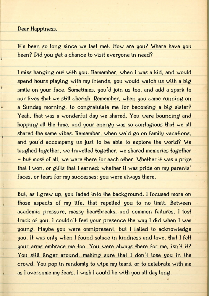 A Letter to Happiness