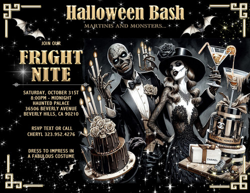 Ooh...Spooky Invitation (sold in set of 10) | Cheryl's Invitations