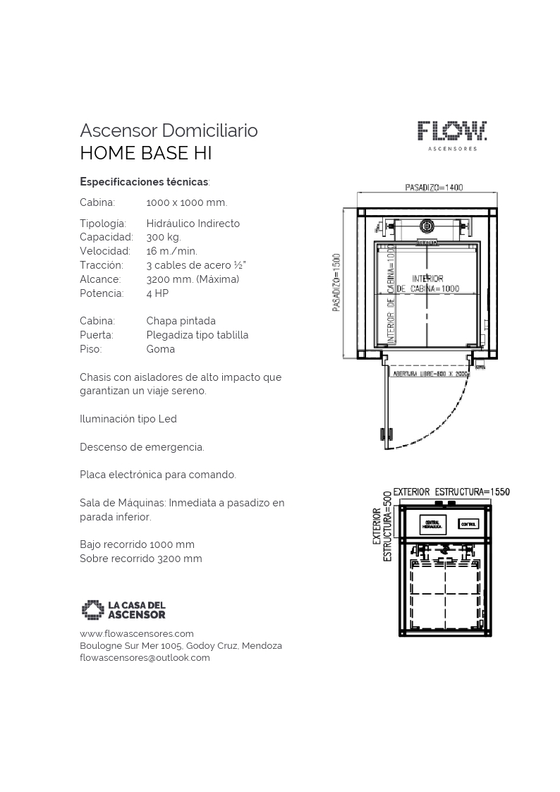 Catálogo de Ascensor | Flow Ascensores