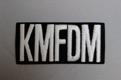 KMFDM WHITE LOGO PATCH | website-7