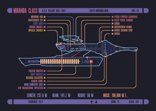 Reliant LCARs display base | Cozmicscalemodels