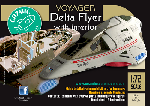 1:72nd scale Delta Flyer with full interior | Cozmicscalemodels
