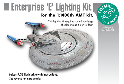 1:1400th Enterprise 'E' Lighting Kit | Cozmicscalemodels