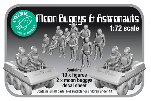 1:72 scale Moon Buggy's & Astronauts | Cozmicscalemodels