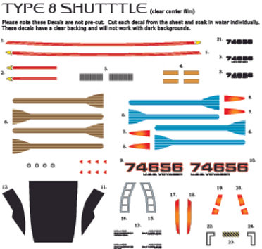 1:72nd scale Type 8 Shuttlecraft | Cozmicscalemodels
