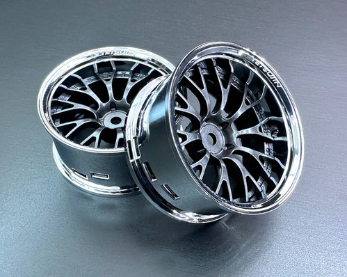 TT-8455 rc drift wheel dasy(gunMetallic） + RIM-01（chrome） | Tetsujin Shop