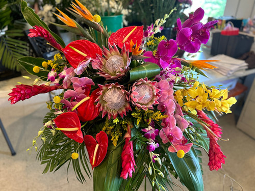 Stunning Tropical Display | J Kitching Floral De
