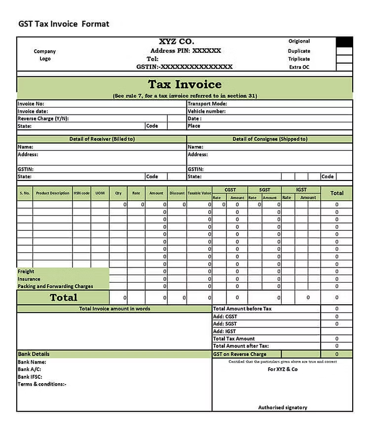 GST Invoice: Format, Rules, Time Limit and Other Aspects
