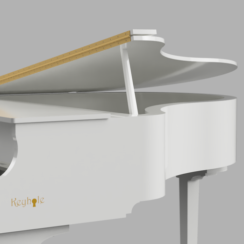 Lid Prop - 10 | Keyhole Piano Shells