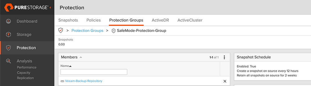 Veeam Immutable Backups with Pure Storage FlashArray//C SafeMode