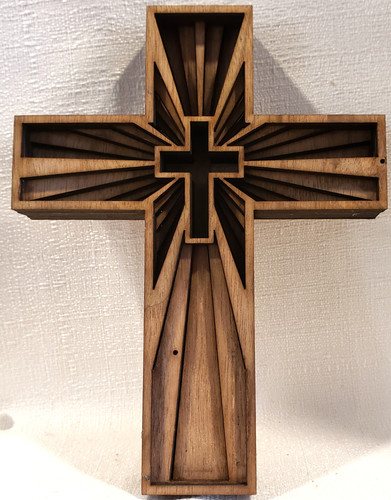 Custom Laser cut 6 Layer Cross | AngelsArcCreations