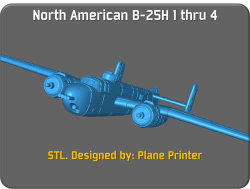 1-200 North American B-25 H1 thru H4 STL file | flightdeckdecals2400