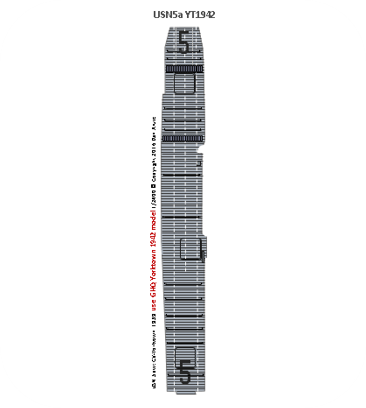 CV-5 Yorktown faded MS - grey deck (GHQ 1942 Model) | flightdeckdecals2400